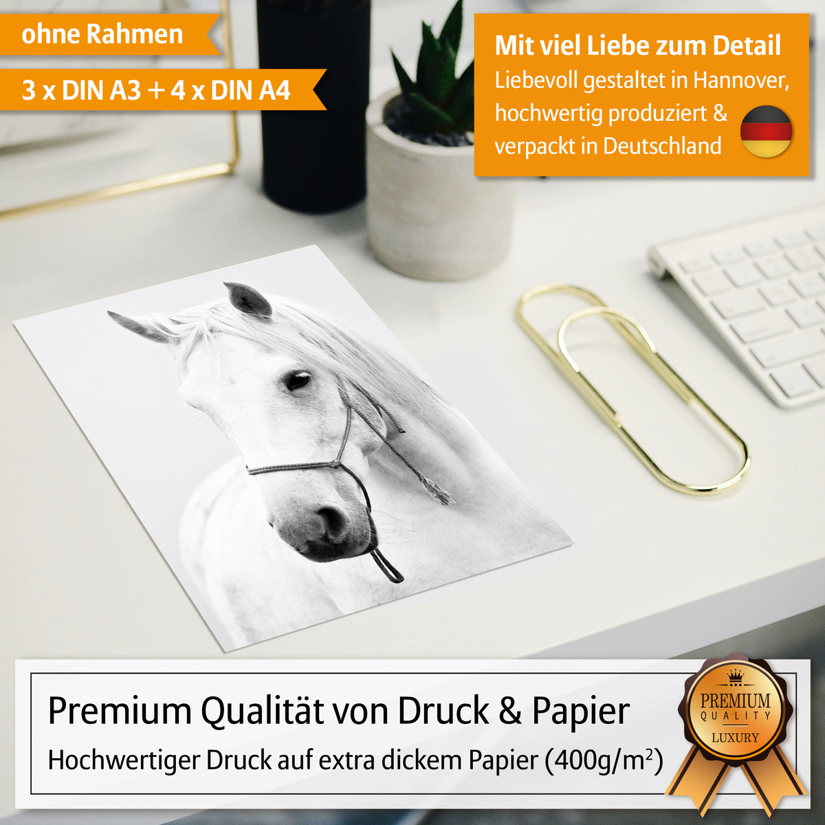 Poster Set Pferde – HyggeligHomeStore